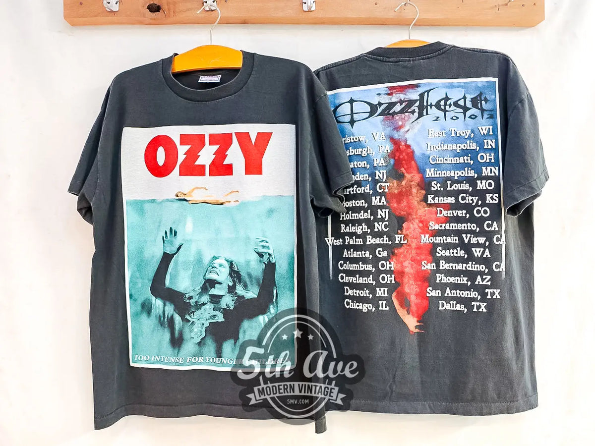 Ozzy Osbourne 'Ozzfest' 2002 - Vintage Reprint Band T-Shirt